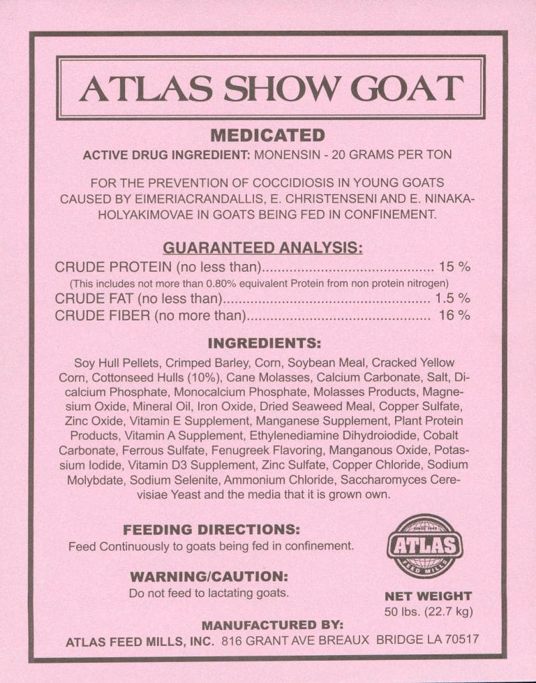Goat, Lamb, and Pig Feed - Atlas Feed Mills